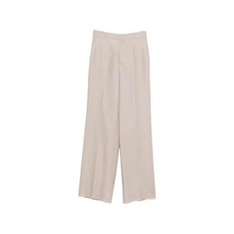 Tagliatore Leinenhose - - Trousers - Damen - Beige - M