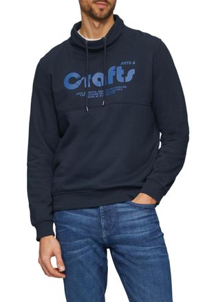 s.Oliver Sweatshirt mit Stehkragen und Frontprint