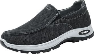 Generic Baskets Homme sans Lacets Toile Chaussures De Marche Ext&eacute;rieur Anti-D&eacute;rapant Sneakers Tendances Respirant Confortable Randonn&eacute;e Course Chaussures de S