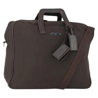Ferragamo Pre-owned Canvas Reisetasche - - Pre-owned - Damen - Braun - ONE SIZE