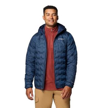 Columbia Manteau &agrave; capuchon en duvet Delta Ridge II, tissu pr&ecirc;t pour laventure, omni-r&eacute;fl&eacute;chissant la chaleur, construction thermosoudable, r&eacute;pulsif Omni-Shiel
