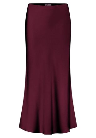 Vera Mont Damen Satinrock wadenlang 36, Deep Dahlia