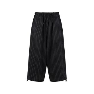 Yohji Yamamoto Homme, Pantalons, Noir, Taille: XL Refined Wool UT Relaxed Chino Pants