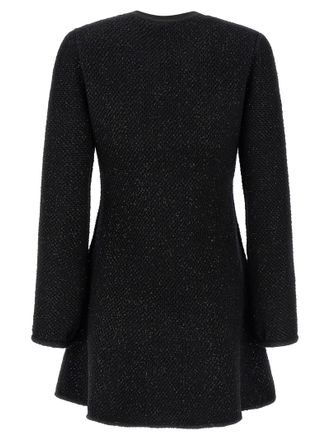 Self Portrait Womens Black Cotton Short Dress