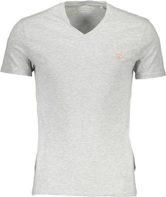 Guess Slim Fit Kurzarm T-Shirt Grau - - Tops - Herren - Grau - 2XL