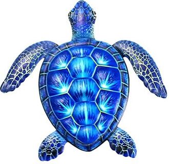 Colcolo Sculpture Murale en M&eacute;tal - D&eacute;coration Marine pour Maison, Dor&eacute; &Eacute;clatant