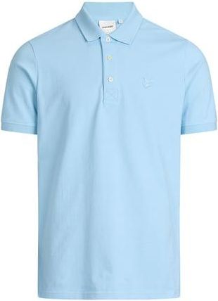 Lyle & Scott Polo &agrave; logo en coton m&eacute;lang&eacute;