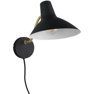 Trio Applique, Applique int&eacute;rieur filaire en m&eacute;tal Traveller Noir en Metal