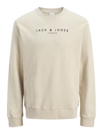 Jack & Jones Crew Neck Jprccjayson Sweat &agrave; col Rond, Doublure argent&eacute;e, L Homme