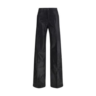 L'agence Schwarze Baumwoll-Casual-Hosen