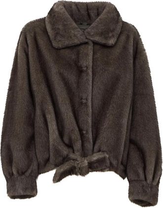 S.W.O.R.D 6.6.44 S.w.o.r.d 6.6.44 - Veste en fausse fourrure - Femme - Vestes - Brun - Taille: 34 FR