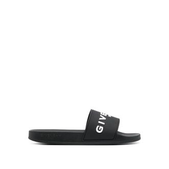Givenchy Klassische Pool-Slides mit Logo - - Shoes - Herren - Schwarzk - 41 EU