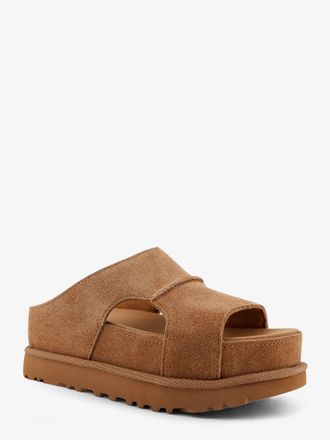 UGG Womens Sandals Goldenstar Suede Brown