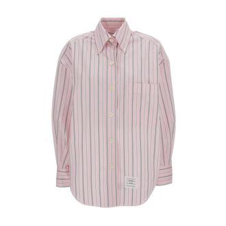 Thom Browne Femme, Blouses et Chemises, Rose, Taille: 34 FR Supersized Point Collar Shirt