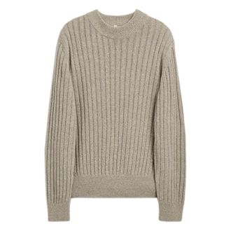 Sunflower Homme, Pulls, Beige, Taille: XL Pull ras du cou en lin et coton