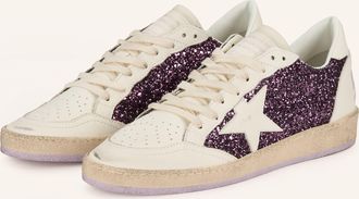 Golden Goose Sneaker Ball Star Mit Pailletten lila