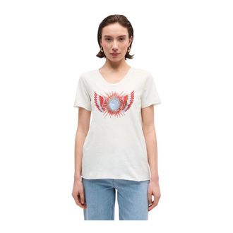 Mos Mosh MOS Mosh, Femme, Tops, Blanc, Taille: 36 FR Romi Gethi T-shirt