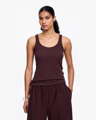 Arket Tanktop Mit U-Ausschnitt -Braun