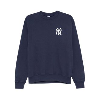 Sporty & Rich Femme, Sweatshirts et sweats &agrave; capuche, Bleu, Taille: 42 FR Pull Ras du Cou