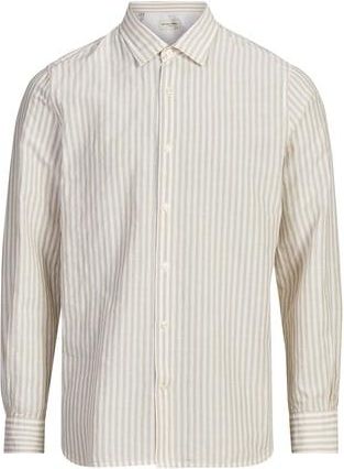 Officine G&eacute;n&eacute;rale Chemise &agrave; rayures en coton et lin