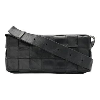 Bottega Veneta Pre-owned The Stretch Cassette Leather Shoulder Bag - - Pre-owned - Damen - Schwarzk - ONE SIZE