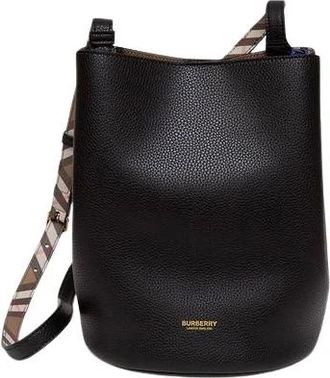 Burberry Sac seau en cuir - Femme - Sacs - Noir - Taille: ONE Size