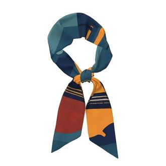 Generic &Eacute;charpe violon pour femme - &Eacute;charpe pour sac &agrave; main - En satin de soie color&eacute;e - Pour le sport, le yoga, le visage