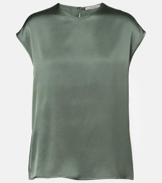 Asceno Top Dasha aus Seiden-Twill