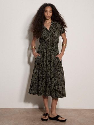 Apricot Midikleid Midikleid mit Animal-Print