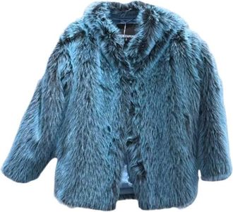 Patrizia Pepe Femme, Vestes, Vert, Taille: 42 FR Veste Douce et Moelleuse