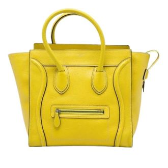 Celine Sac &agrave; main Mini Luggage Pre-owned - Femme - Pre-owned - Jaune - Taille: ONE Size