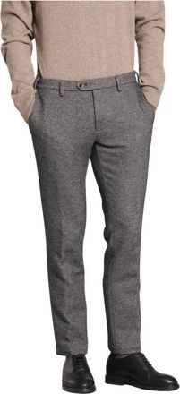 Mason's Homme, Pantalons, Gris, Taille: L Pantalon Chino avec impression bicolore Resca