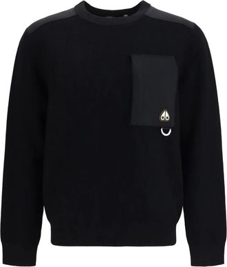 Moose Knuckles Pull Col Rond Elowan S&eacute;rie Or - Homme - Pulls - Noir - Taille: 2XL