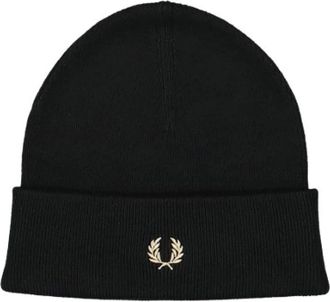 Fred Perry unisex, Accessoires, Noir, Taille: ONE Size Beanies