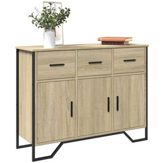 vidaXL Buffet ch&ecirc;ne sonoma 97x32,5x74,5 cm bois ding&eacute;nierie - Vidaxl