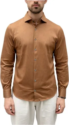 Gran Sasso Homme, Chemises, Brun, Taille: L Camicia