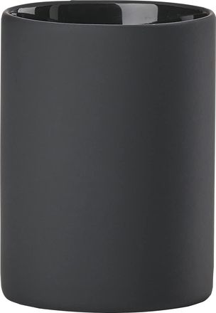 Zone Denmark Karma Zahnputzbecher, Zahnbürstenhalter, Zahnbürstenbecher, aus Steinzeug/Keramik, Schönes & Praktisches Badezimmer Zubehör, Durchm. 7,6 cm, Höhe 10 c