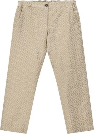 Massimo Alba Femme, Pantalons, Beige, Taille: 36 FR Pantalon Droit