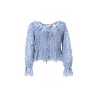 Michael Kors Chambray Blouse - - Blouses & Shirts - Damen - Blau - L