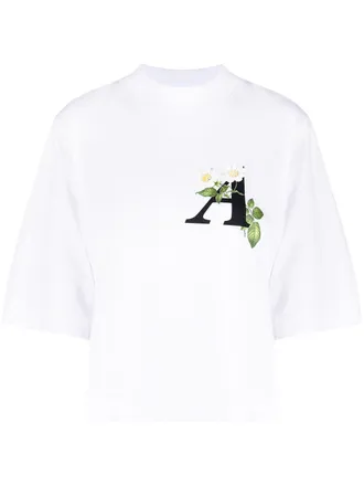 Palm Angels T-Shirt mit Logo-Print - Wei&szlig;