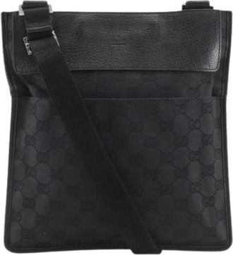 Gucci unisex, Pre-owned, Noir, Taille: ONE Size Sac bandouli&egrave;re en toile Pre-owned