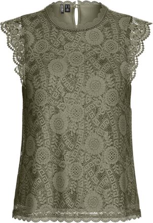Pieces Pcolline Sl Lace Top Noos