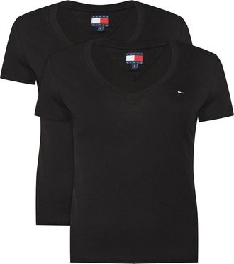 Tommy Jeans T-Shirt-Set DW0DW21367 Schwarz Slim Fit