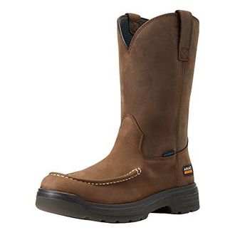 Ariat Homme Turbo MOC Toe Waterproof Work Boot Botte de Western, Moka, 45 EU Large
