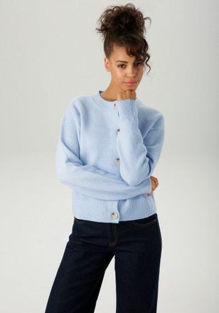 Aniston Strickjacke aus effektvollem Melange-Garn