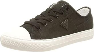 Guess Womens PRANZE Sneaker, Black, 8.5