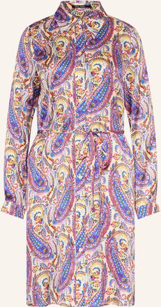 Marc Aurel Marc Aurel Hemdblusenkleid Aus Satin blau