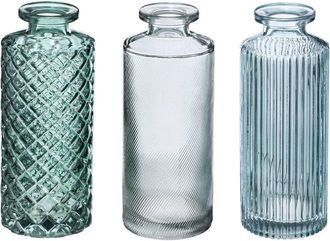 Atmosphera Atmosphera - Set aus 3 Solifloren, Glas, gr&uuml;n - Gr&uuml;n