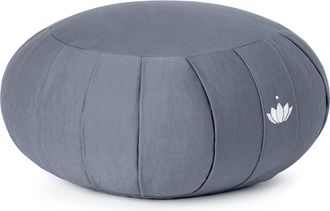 Lotuscrafts Zafu Meditationskissen Yogakissen Zen - Sitzh&ouml;he 15cm - Yoga Zafukissen mit Dinkelf&uuml;llung - Waschbarer Bezug aus Bio-Baumwolle - GOTS Zertifiziert - M