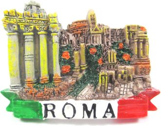Generic Rom Magnet Poly Souvenir Italien Italy Roma Flagge (A52)